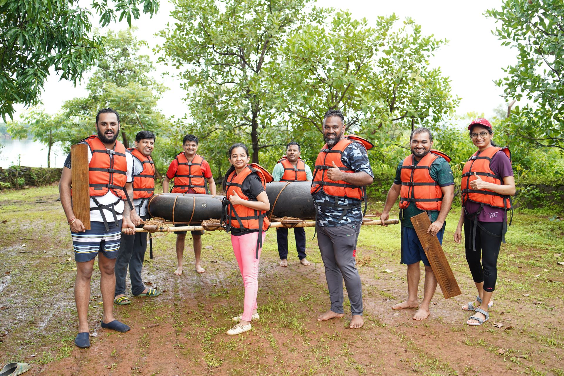 Raft Building Race | Z Bac Resort